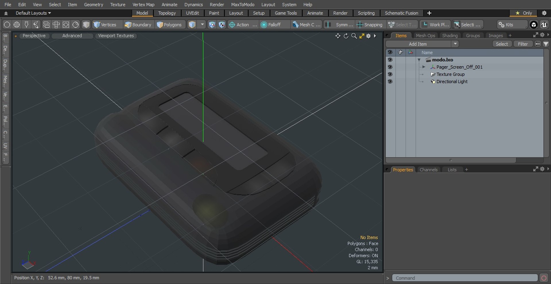 3D model Pager Screen Off - TurboSquid 1948577
