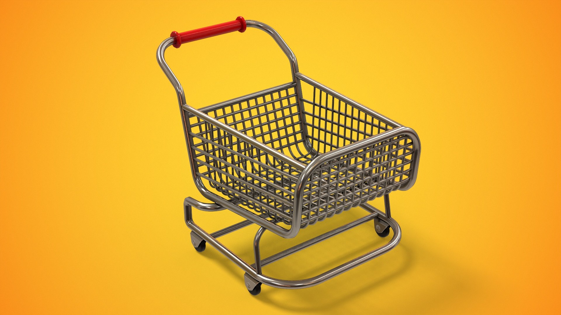 3D Model Stylized Shopping Cart - TurboSquid 2097092