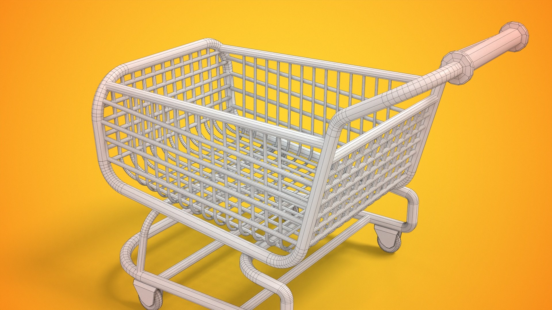 3D Model Stylized Shopping Cart - TurboSquid 2097092