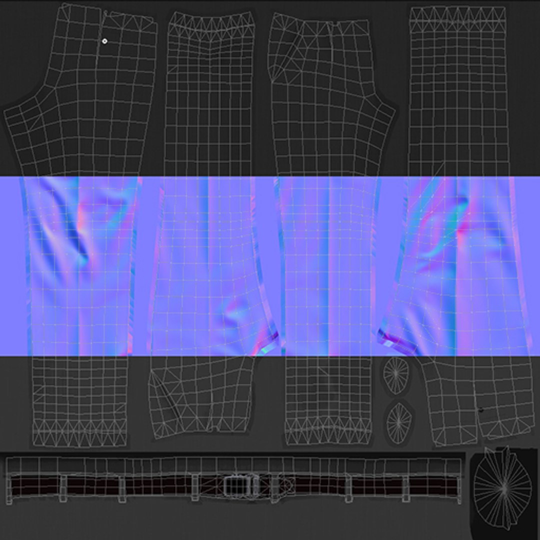 3d Model Of Real-time Polygonal Men S