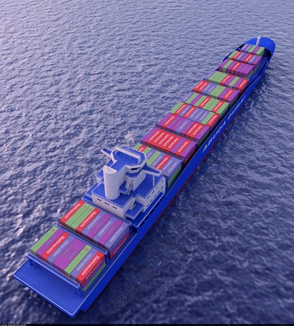 Containership Container Ship 3d Model