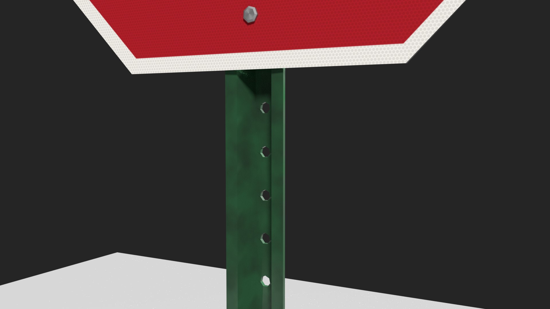 Red Stop Sign 3D Model - TurboSquid 1238686