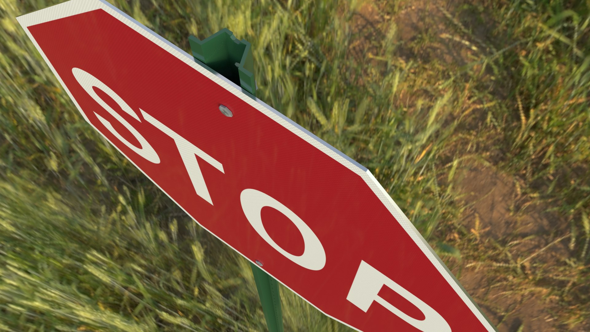 Red Stop Sign 3D Model - TurboSquid 1238686