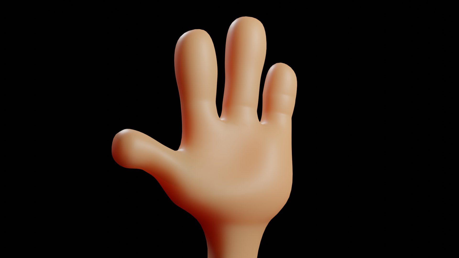 3D Cartoon Hand 00112 - Blender - Low Poly - TurboSquid 1931324