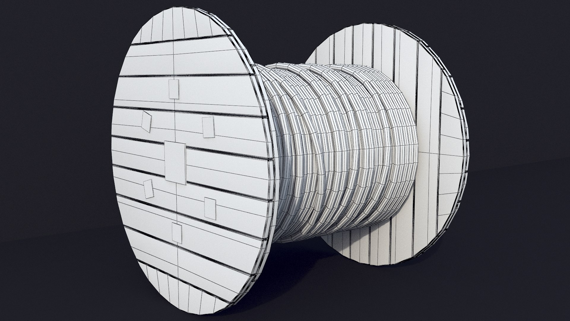 3D Model Reel With Cable HD - TurboSquid 1825236