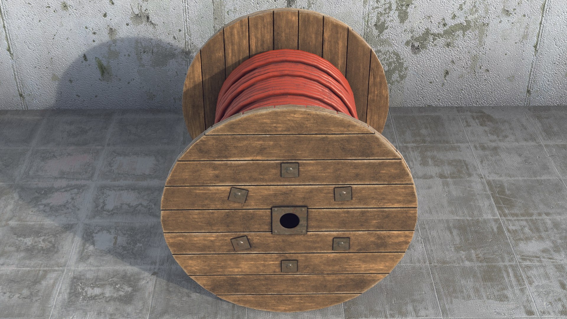 3D Model Reel With Cable HD - TurboSquid 1825236