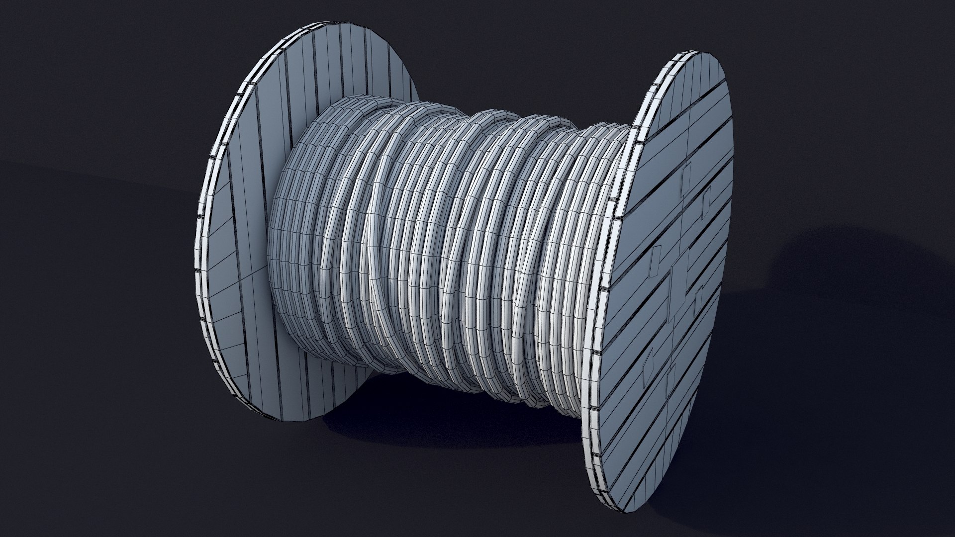 3D Model Reel With Cable HD - TurboSquid 1825236