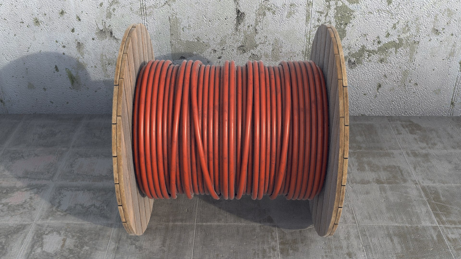 3D Model Reel With Cable HD - TurboSquid 1825236