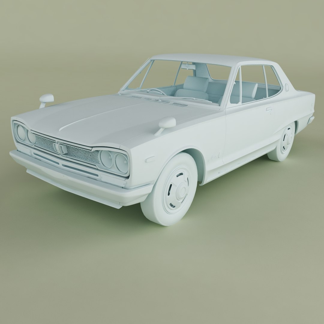 Nissan Skyline 2000GT Coupe KGC10 Model - TurboSquid 2081491