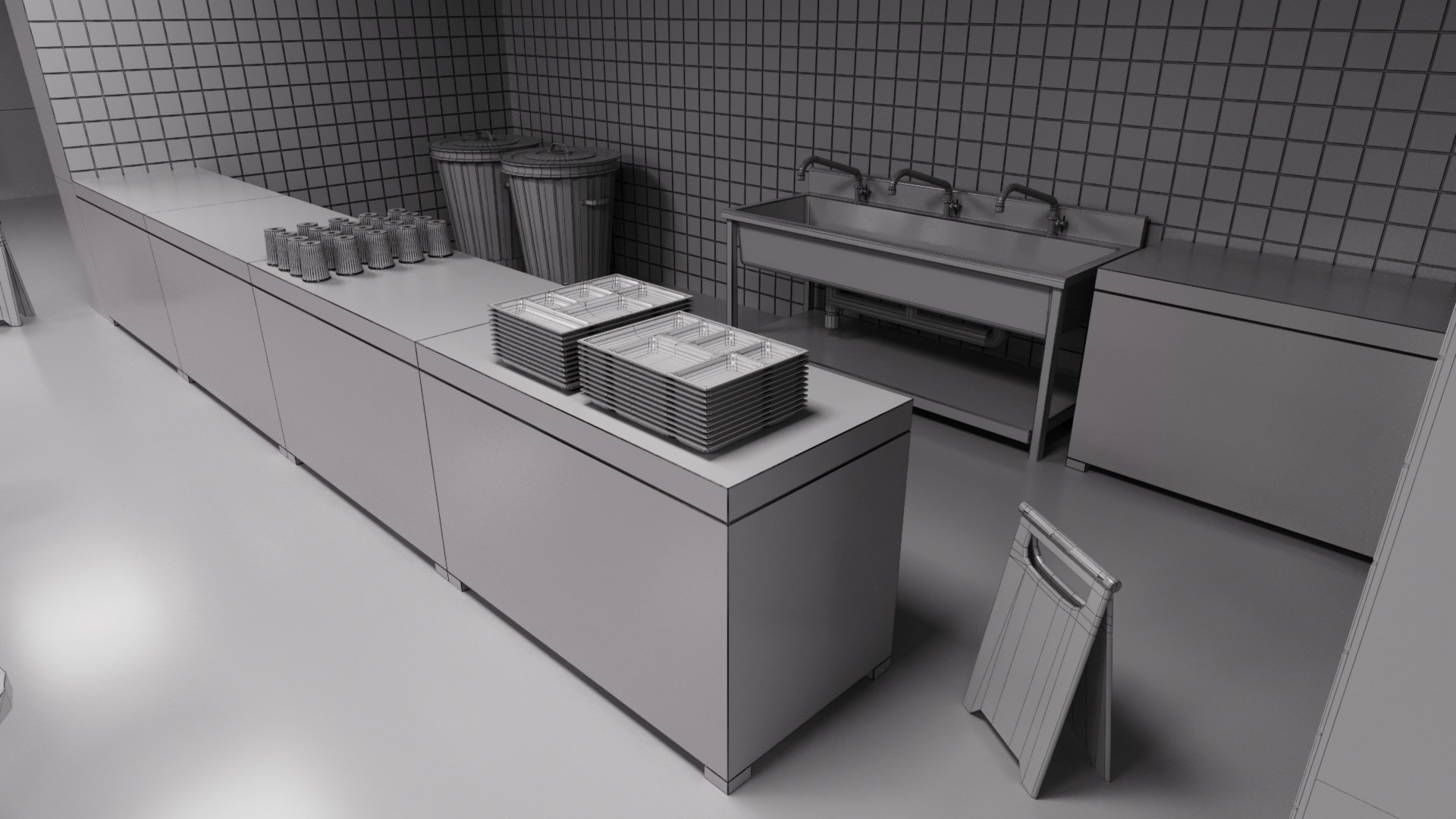 3D Prison Interior Collection Hall Cells - TurboSquid 2319187