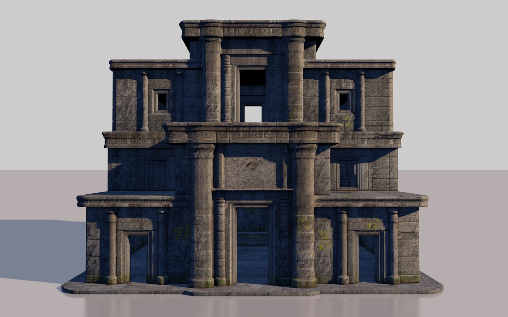 3D Temple Building - TurboSquid 1409135