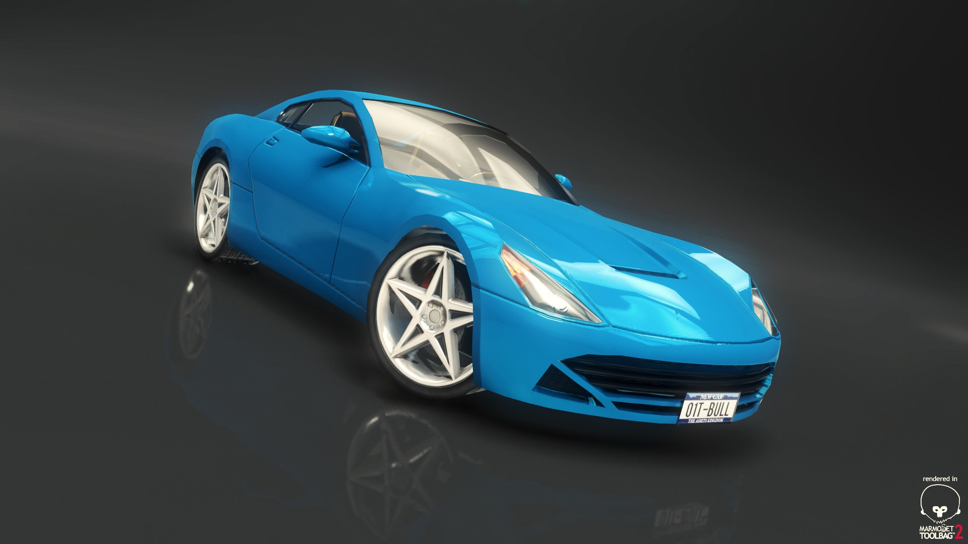 fantastic race car 3d obj