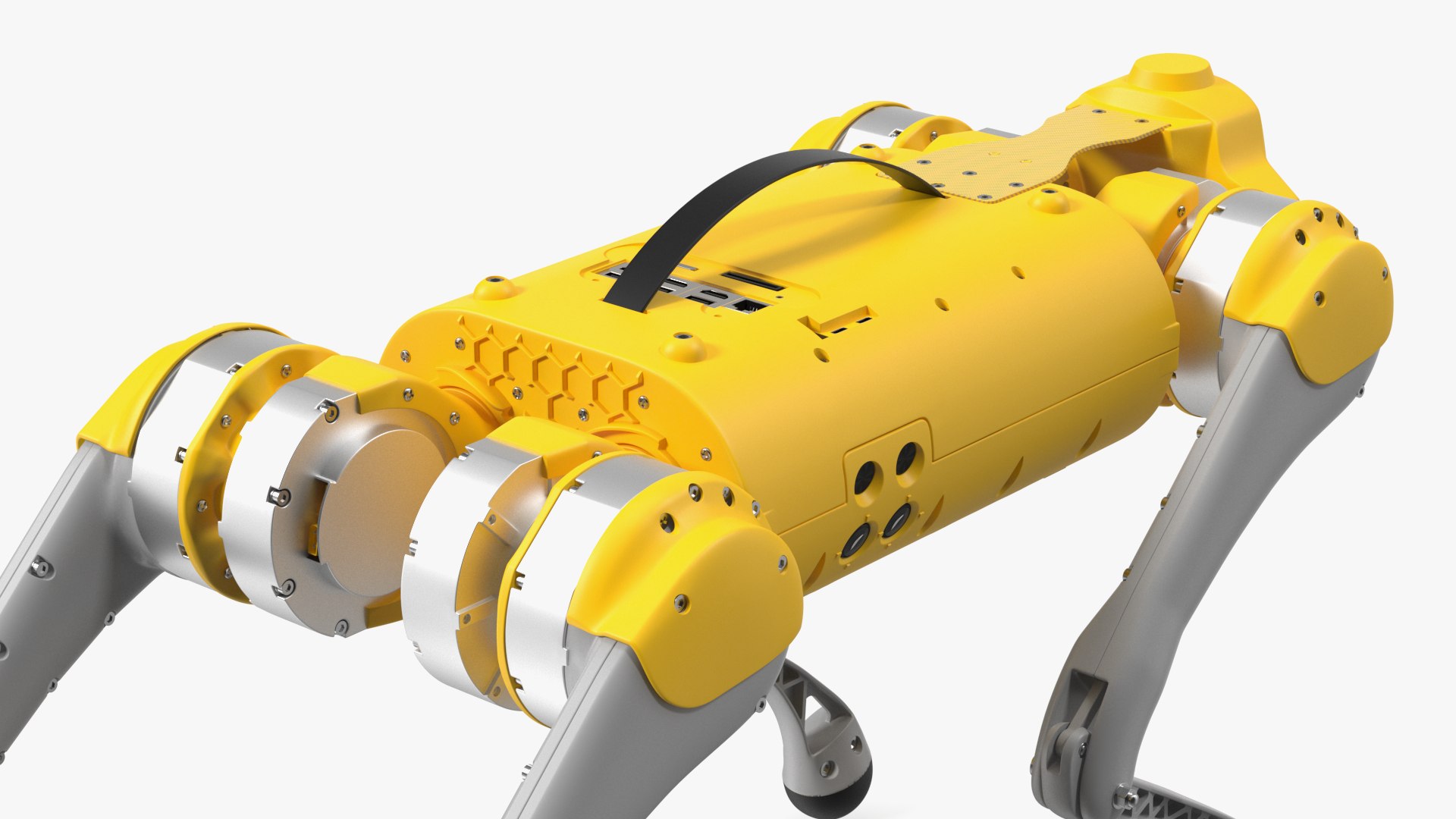 Yellow Dog Robot Rigged For Cinema 4D 3D Model - TurboSquid 2188805