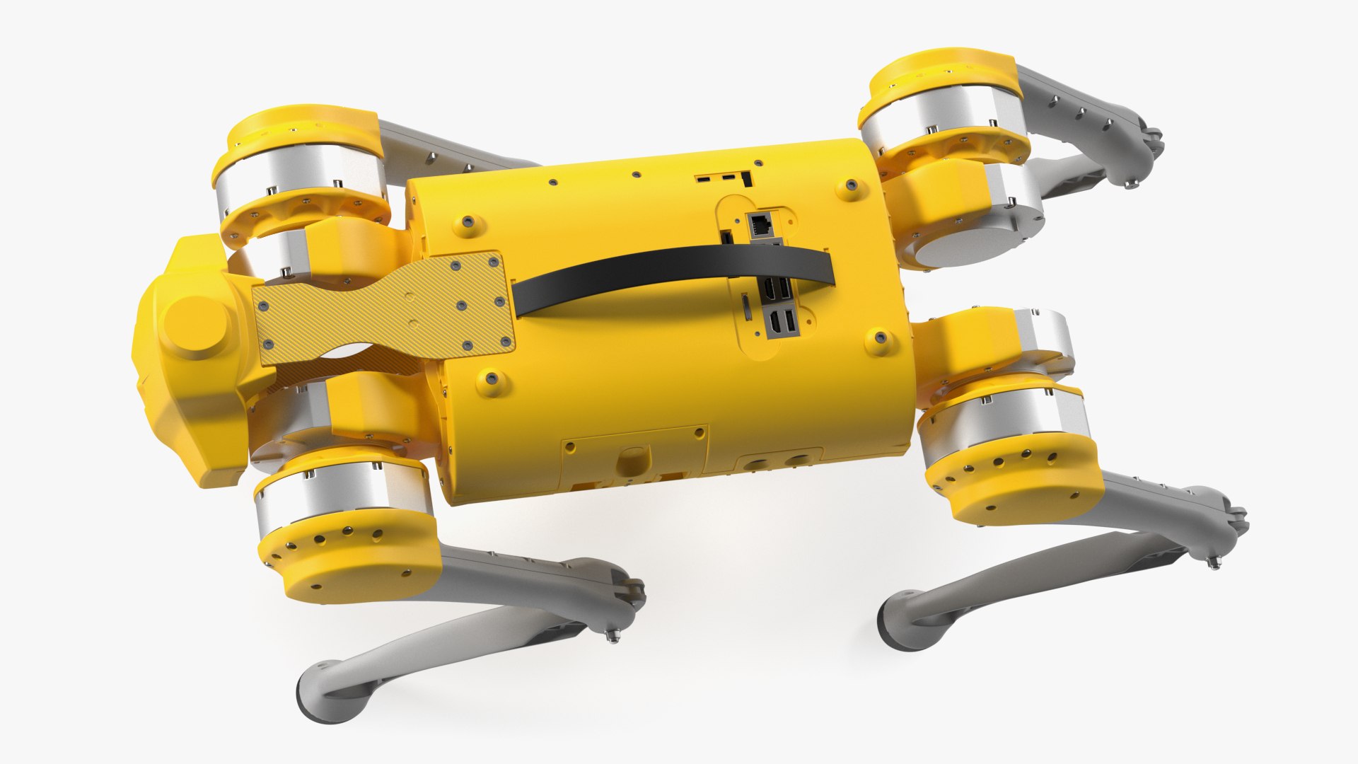 Yellow Dog Robot Rigged For Cinema 4D 3D Model - TurboSquid 2188805