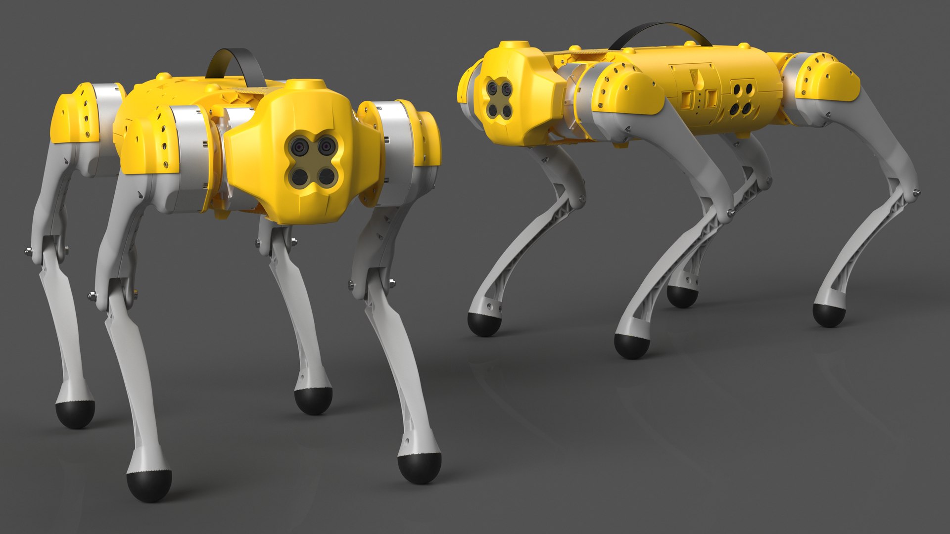 Yellow Dog Robot Rigged For Cinema 4D 3D Model - TurboSquid 2188805