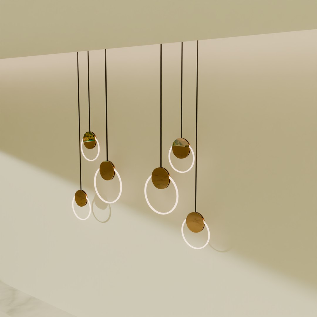 3D Model Hanging Lights - TurboSquid 2192849