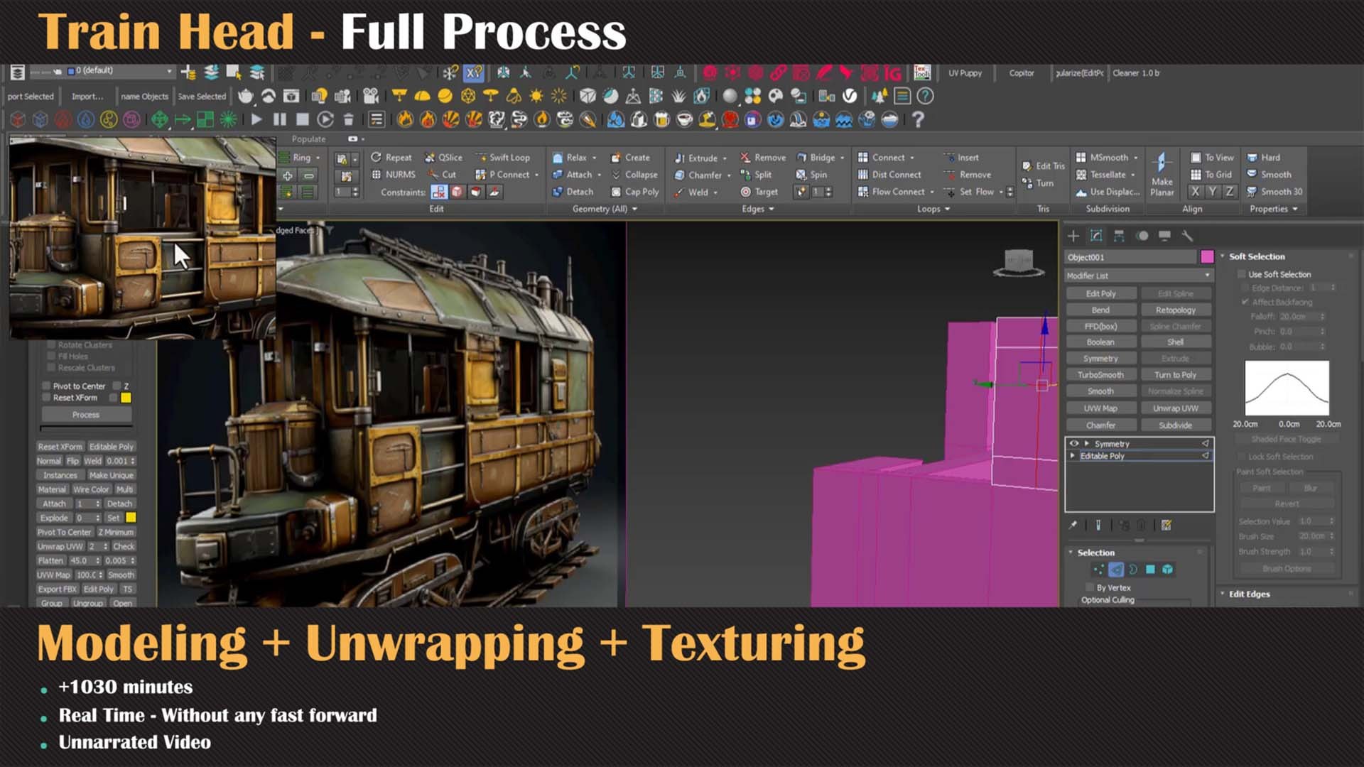 3D Train Head - Full Tutorial - TurboSquid 2508367