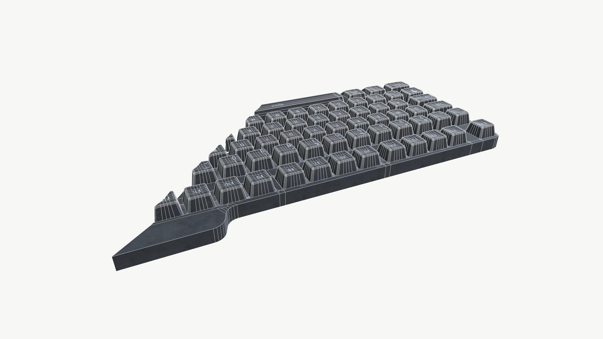 Broken Key Board Model - TurboSquid 2279417