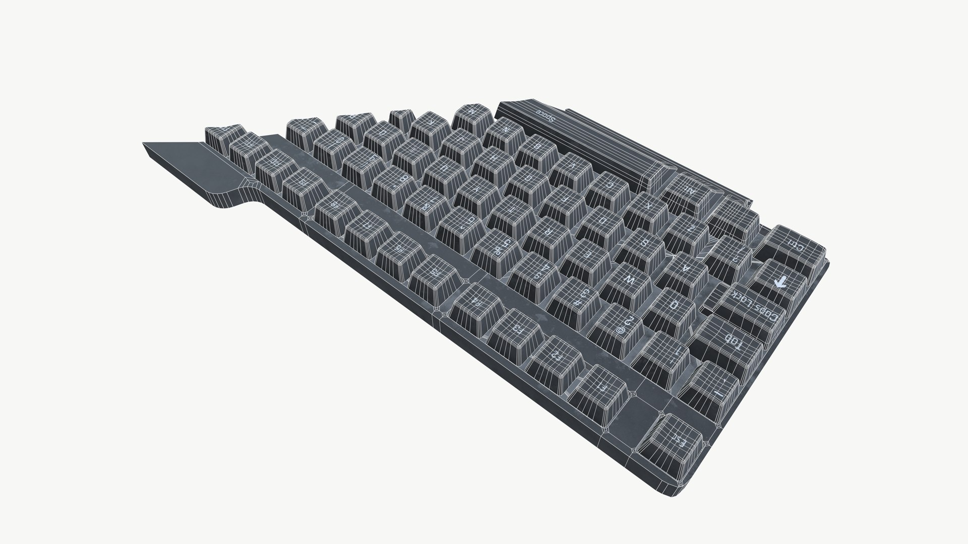Broken Key Board Model - TurboSquid 2279417