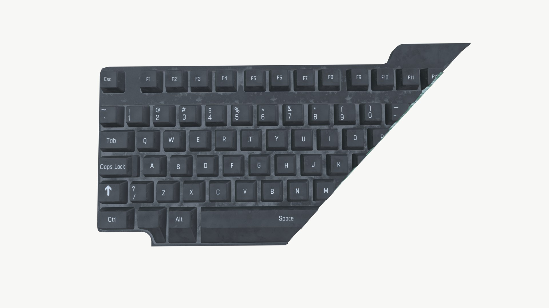 Broken Key Board Model - TurboSquid 2279417