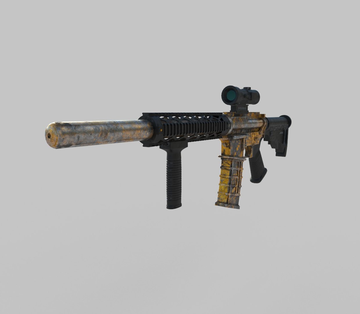 M4 Assault Worn Rifle 3D Model - TurboSquid 1490820