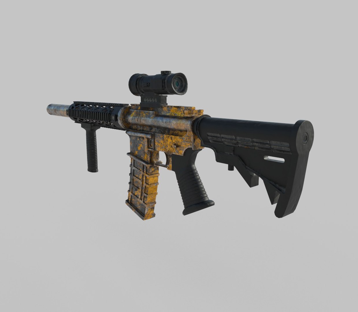 M4 Assault Worn Rifle 3D Model - TurboSquid 1490820