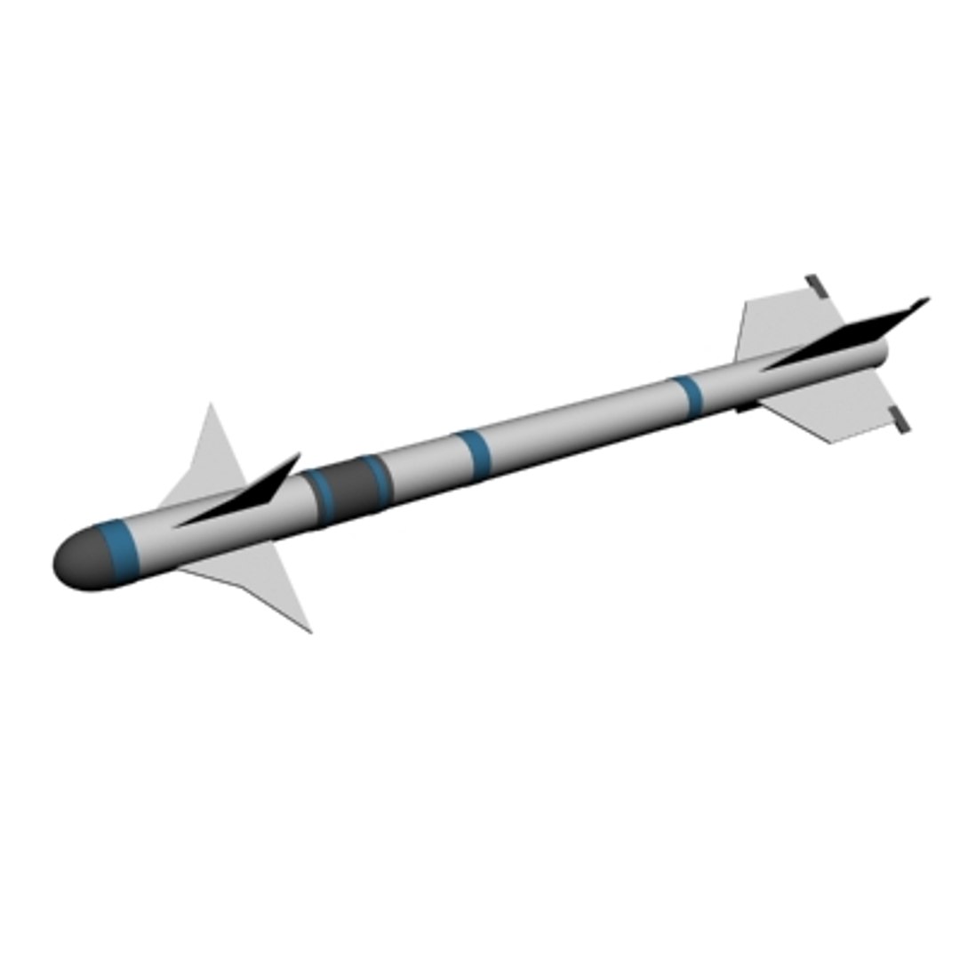 Aim9 Military Rocket 3d Model