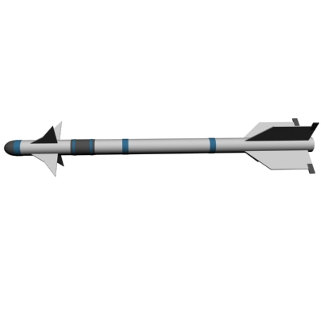 Aim9 Military Rocket 3d Model