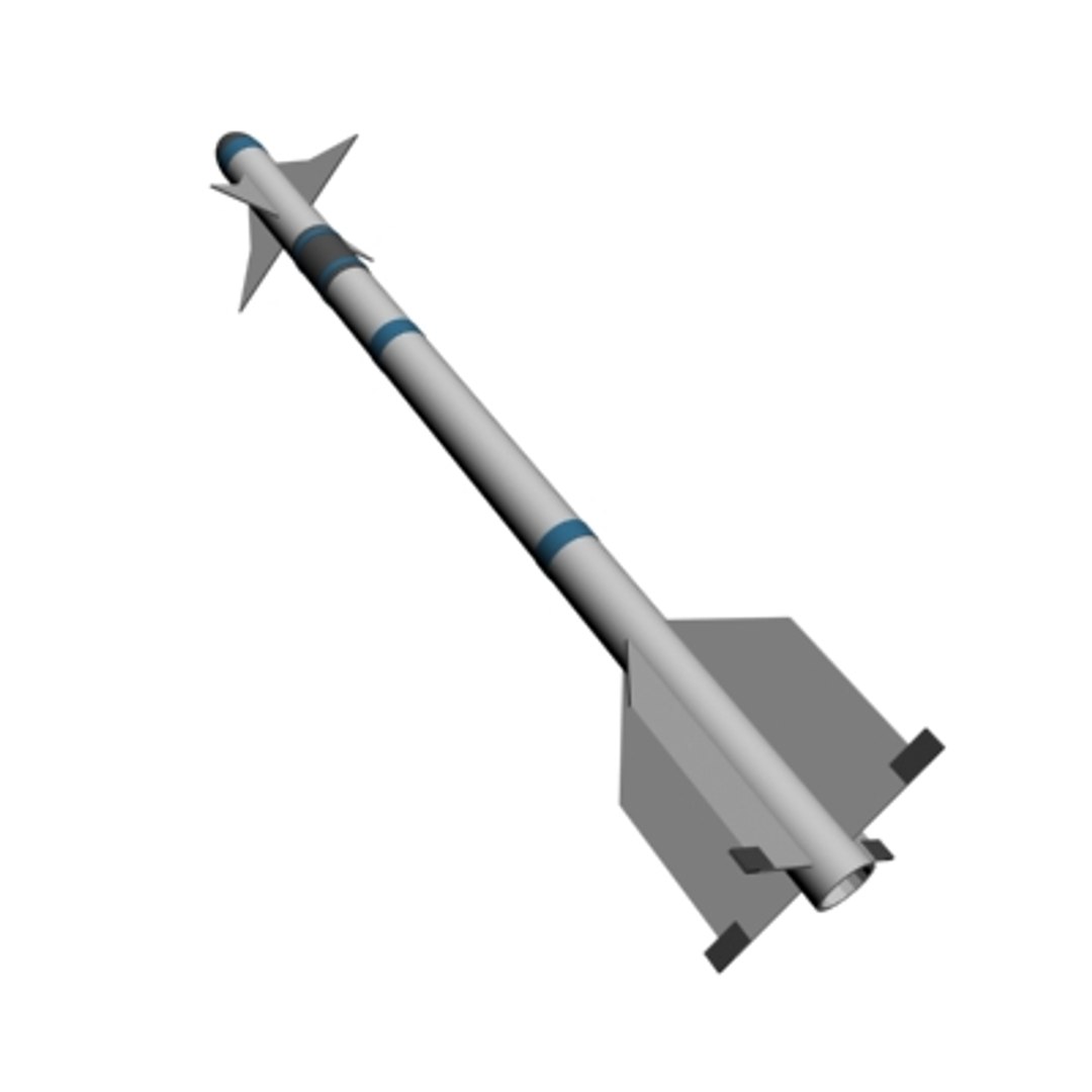 Aim9 Military Rocket 3d Model