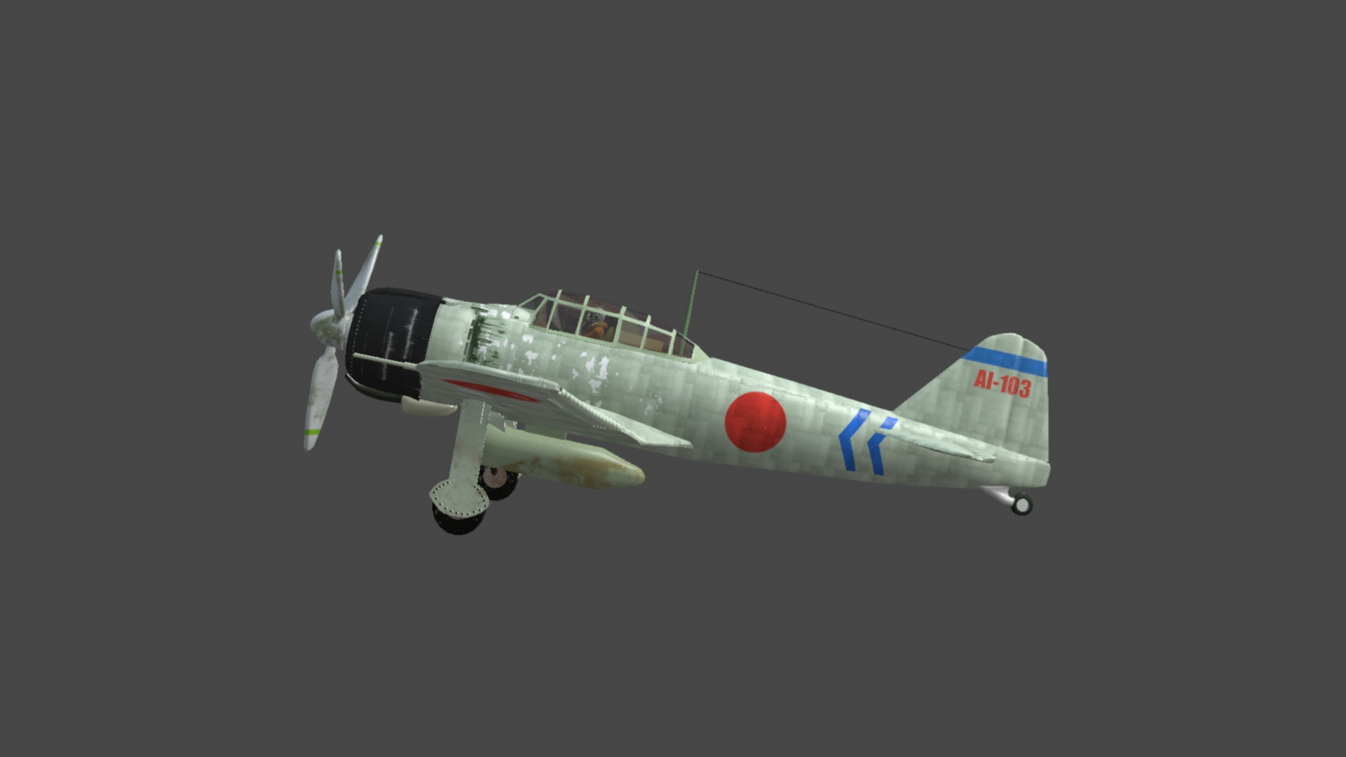 Japanese A6m2 Zero Fighter Plane 3D Model - TurboSquid 2011700
