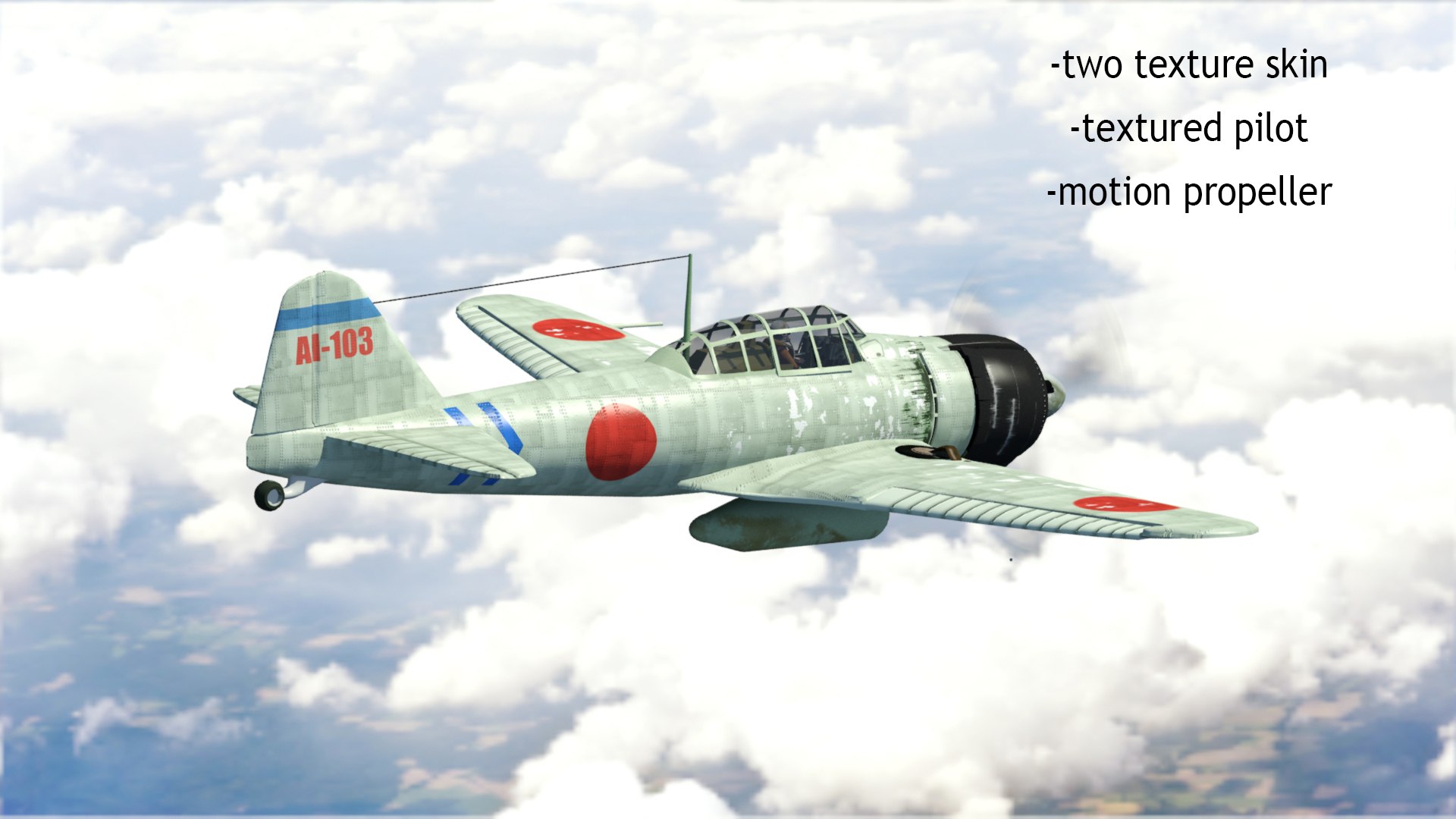 Japanese A6m2 Zero Fighter Plane 3D Model - TurboSquid 2011700