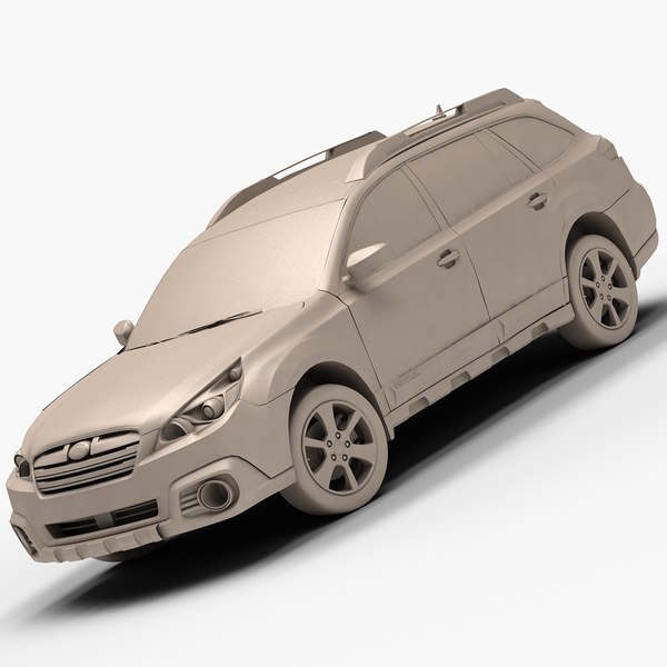3d model 2013 subaru outback interior