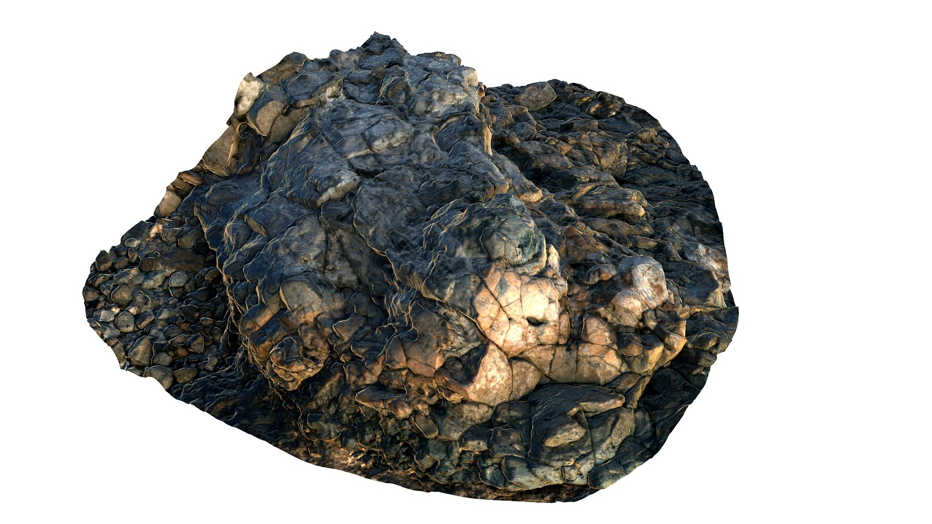 3d Model Of Ocean Cliffs Hd 8k