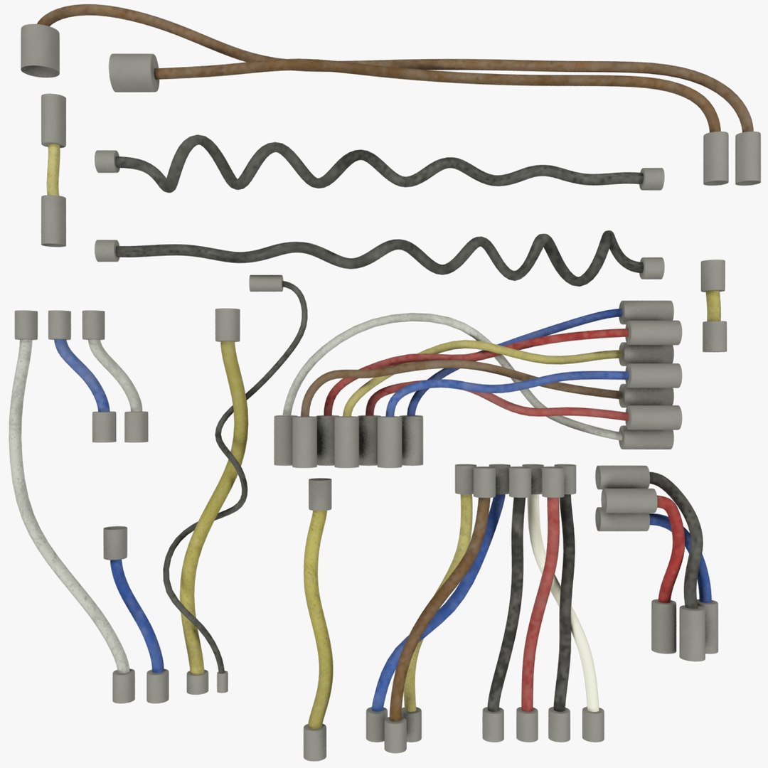 Wires Set 3D Model - TurboSquid 1326896