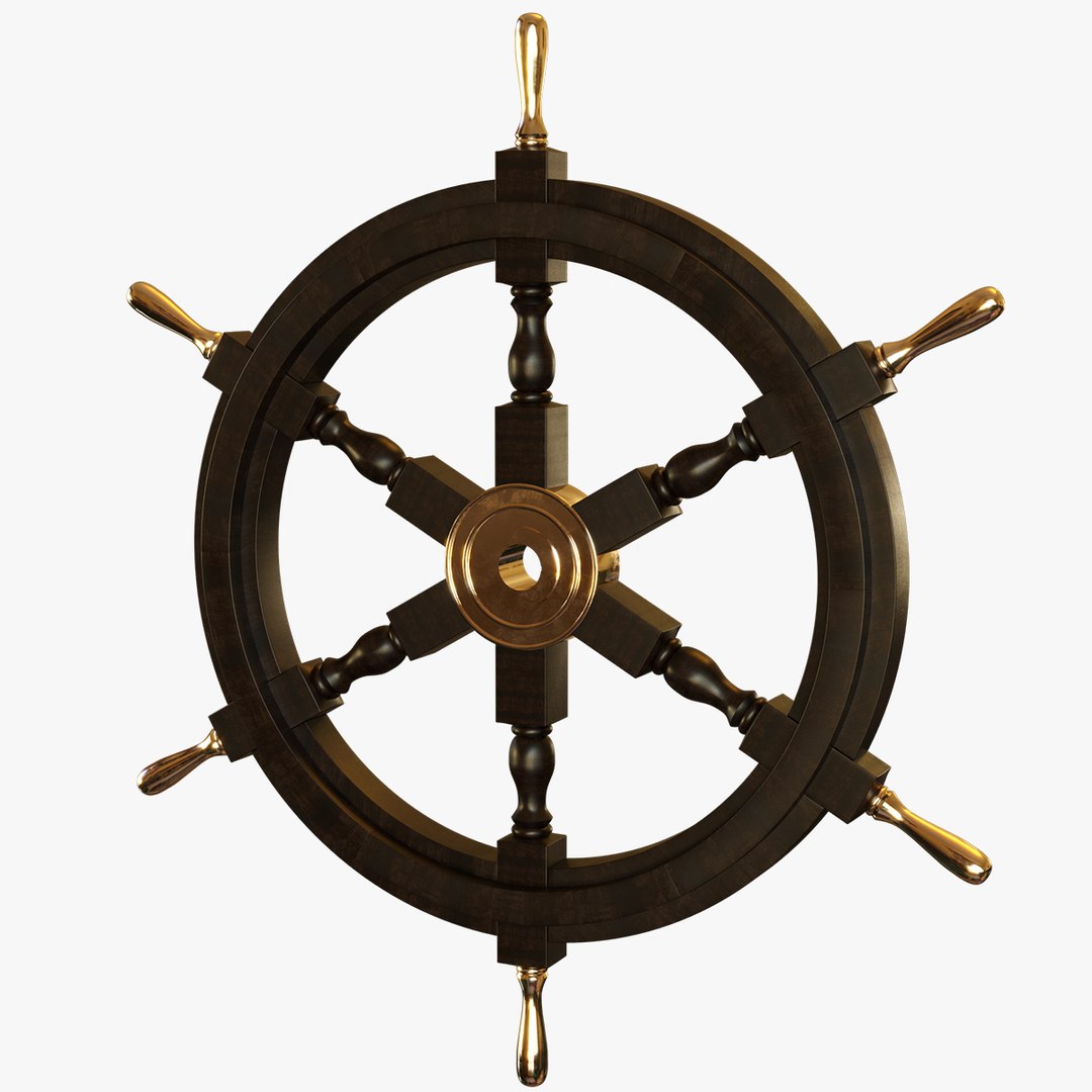 Wooden Sailing Ship Wheel 3D model - TurboSquid 1776025