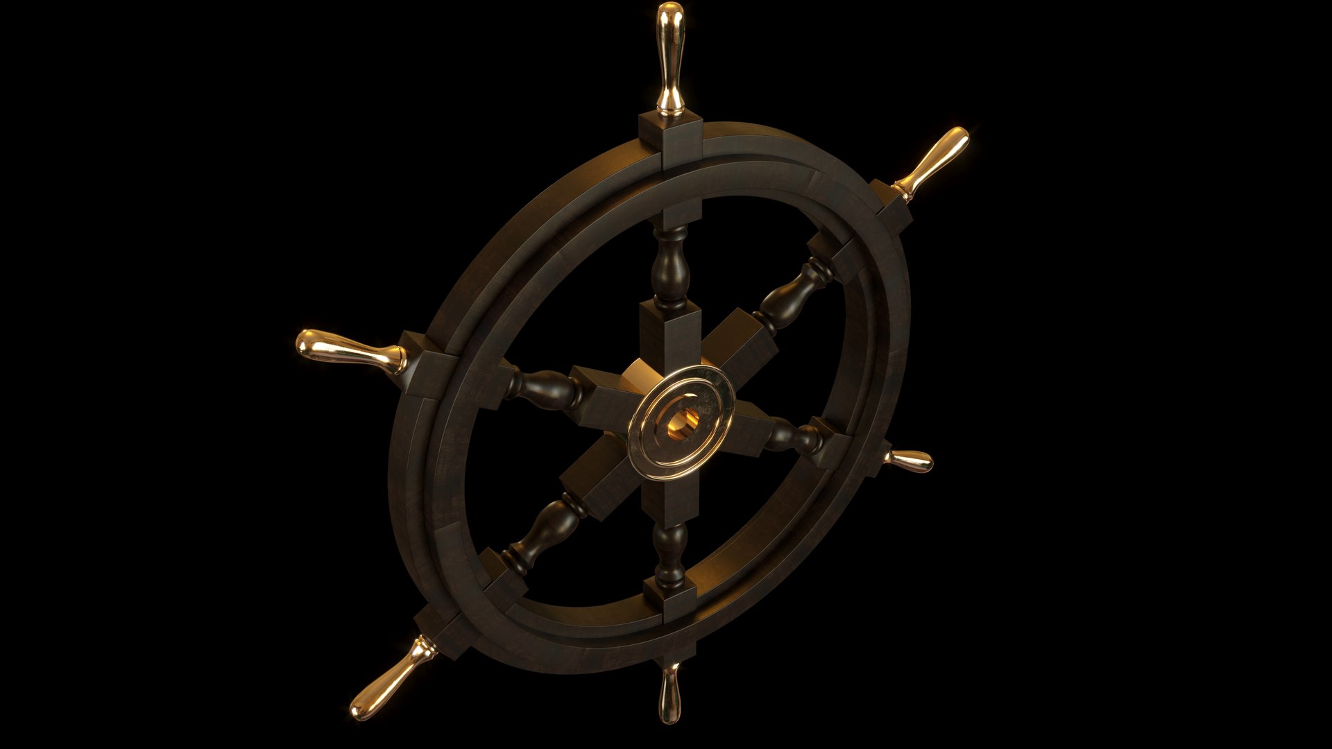 Wooden Sailing Ship Wheel 3D Model - TurboSquid 1776025