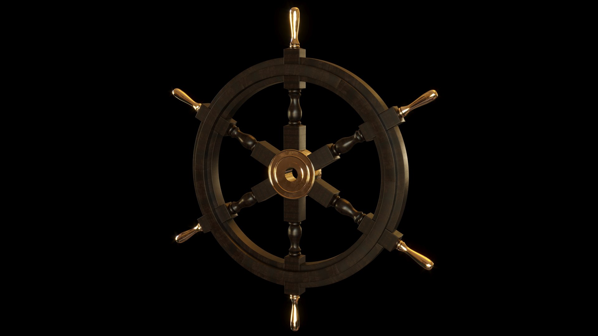 Wooden Sailing Ship Wheel 3D Model - TurboSquid 1776025