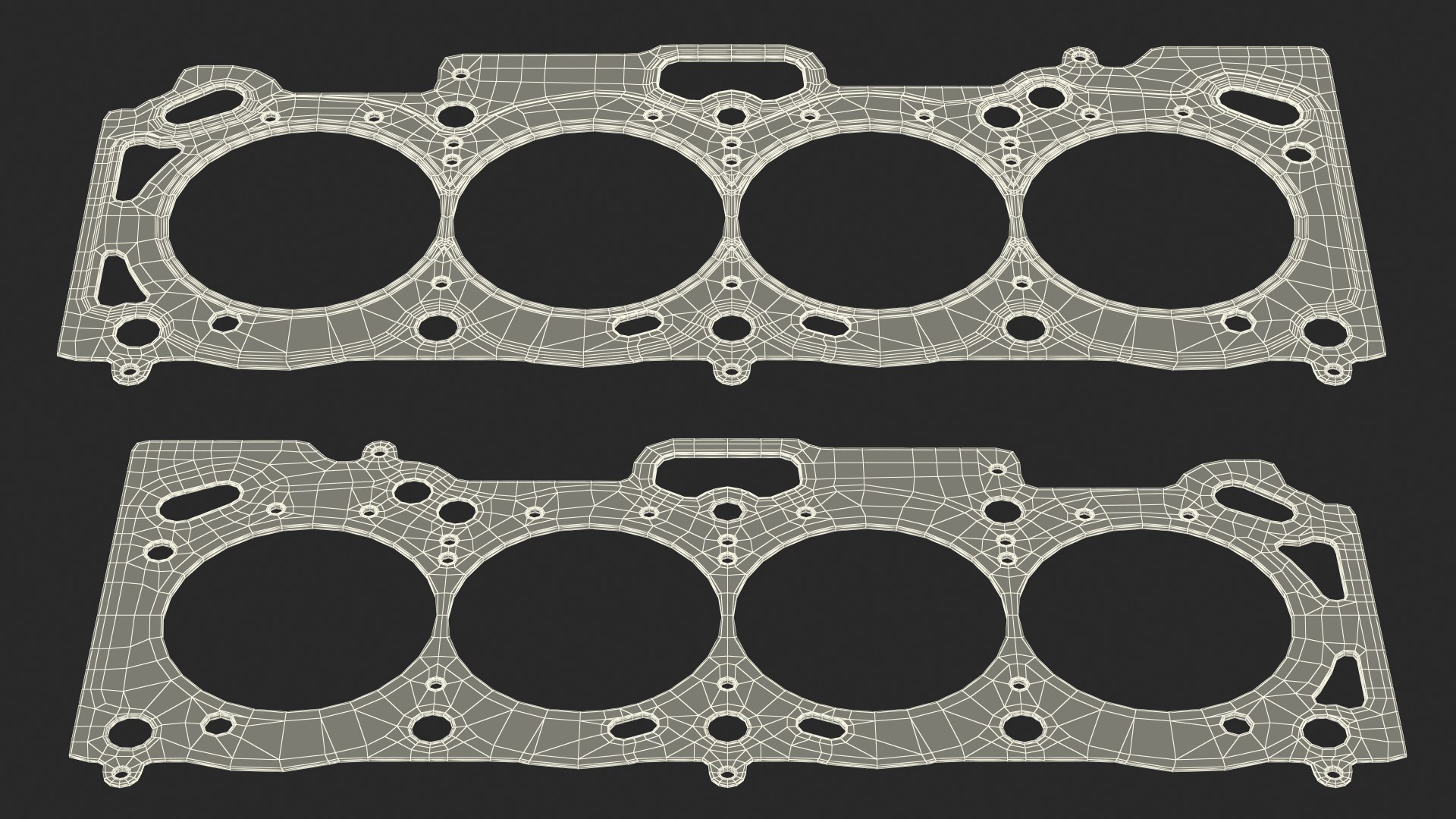 Engine Block Head Gasket Brass 3D model - TurboSquid 2028428