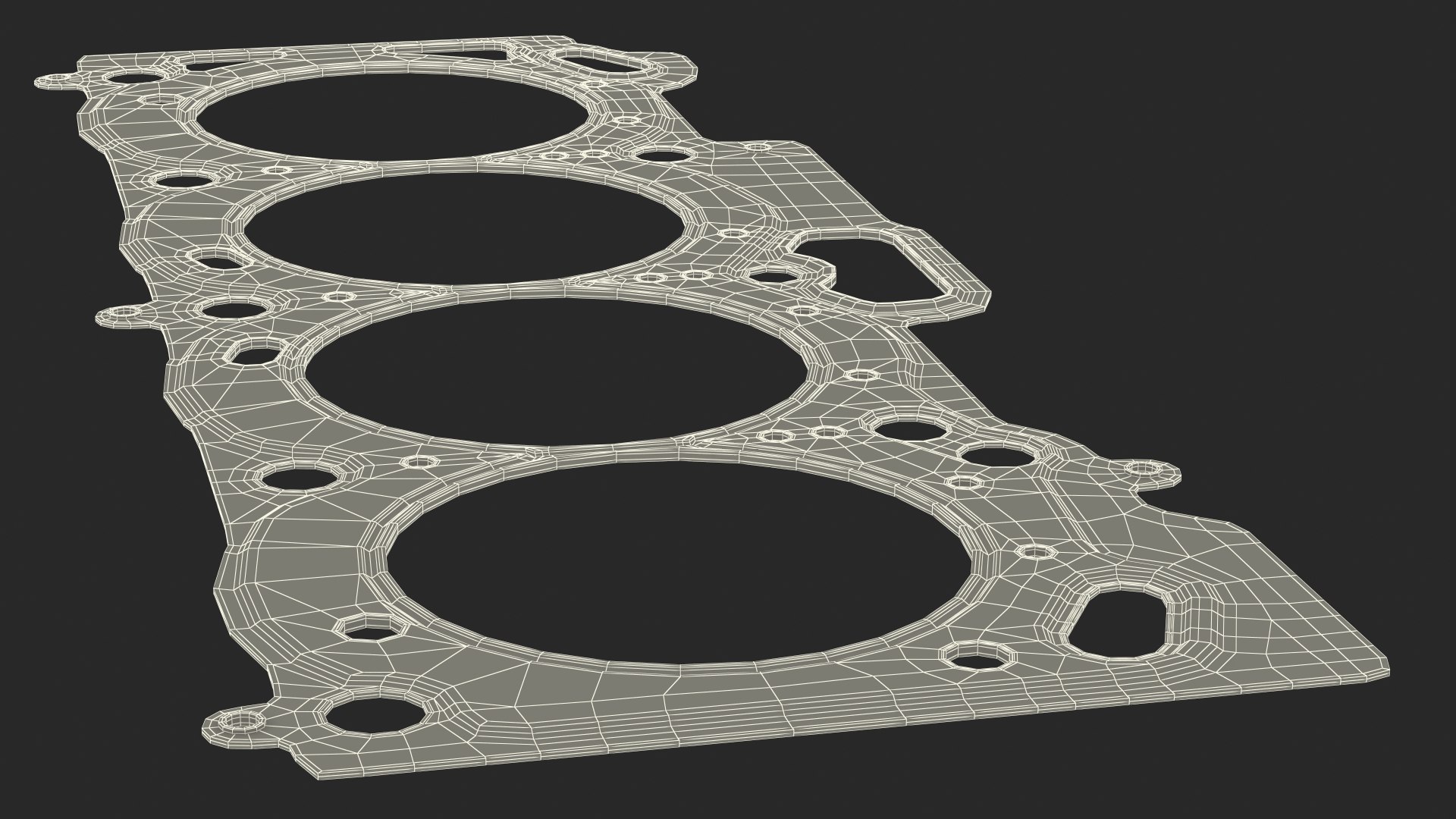 Engine Block Head Gasket Brass 3D model - TurboSquid 2028428
