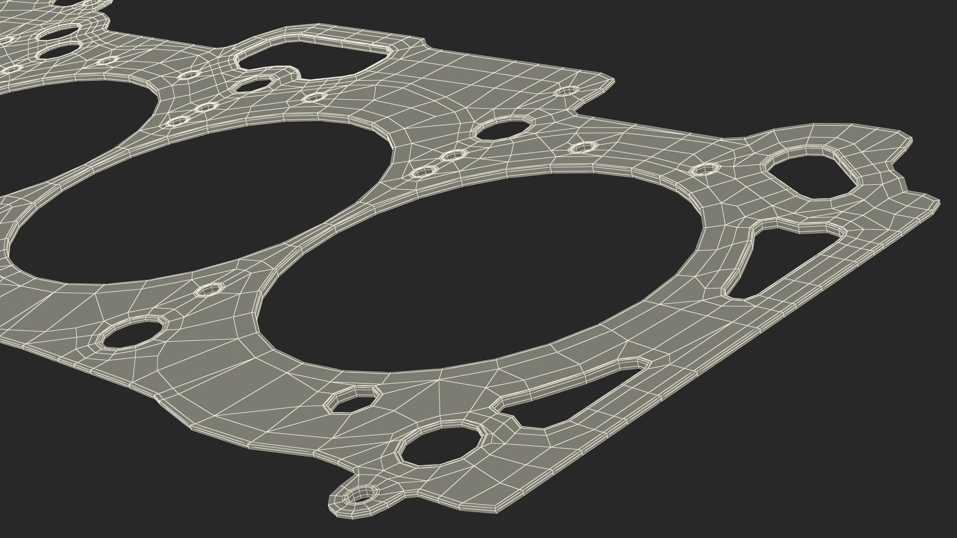 Engine Block Head Gasket Brass 3D model - TurboSquid 2028428