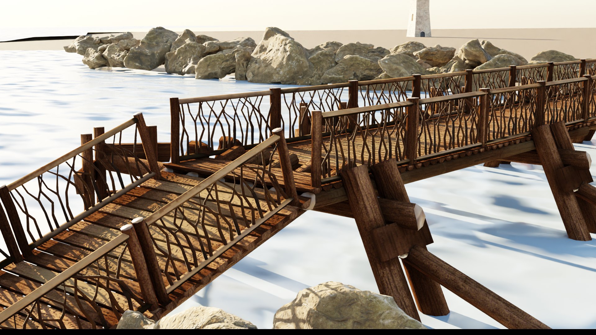 3D Roman Bridge Model - TurboSquid 2240922