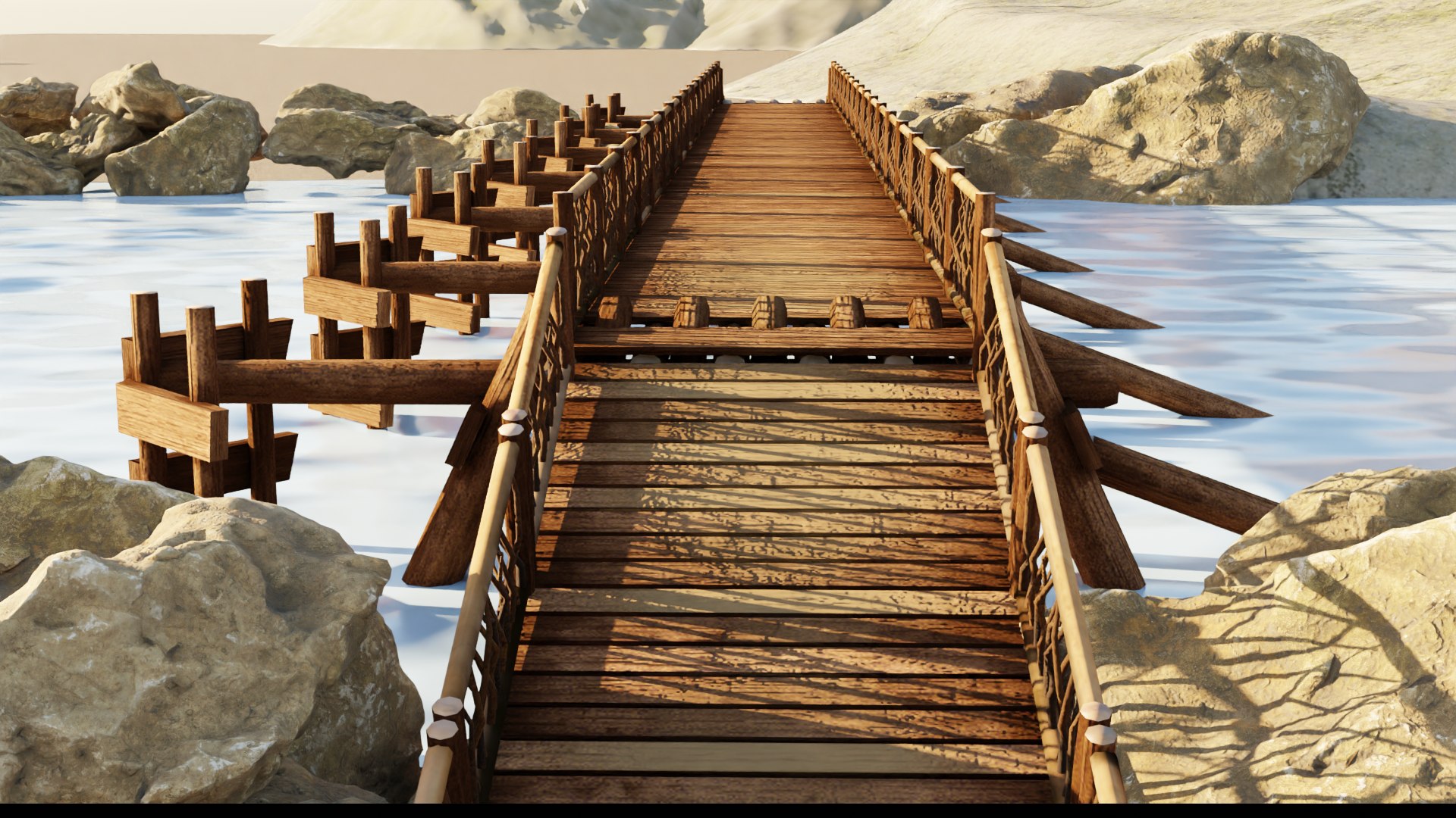 3D Roman Bridge Model - TurboSquid 2240922