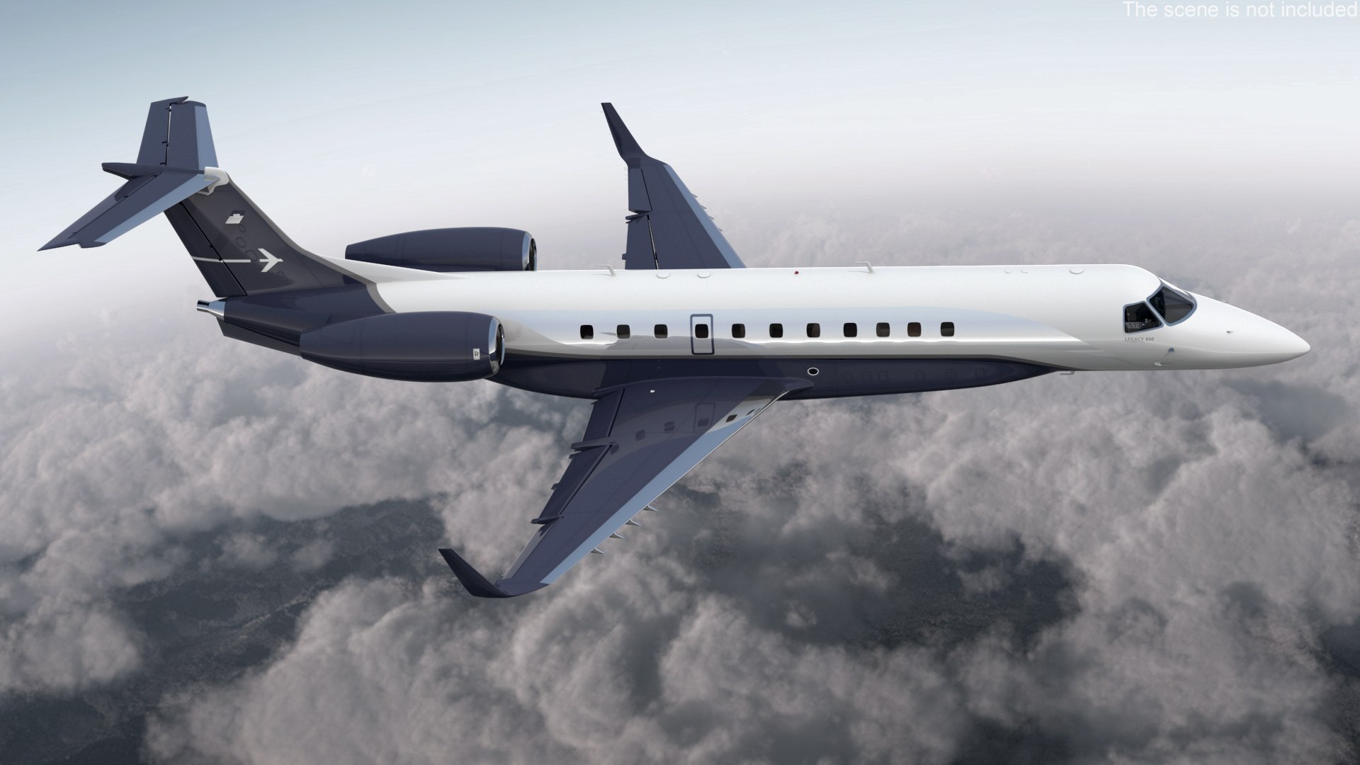 Private Jet Aircraft 650E With Cabin Rigged For Maya Model - TurboSquid ...