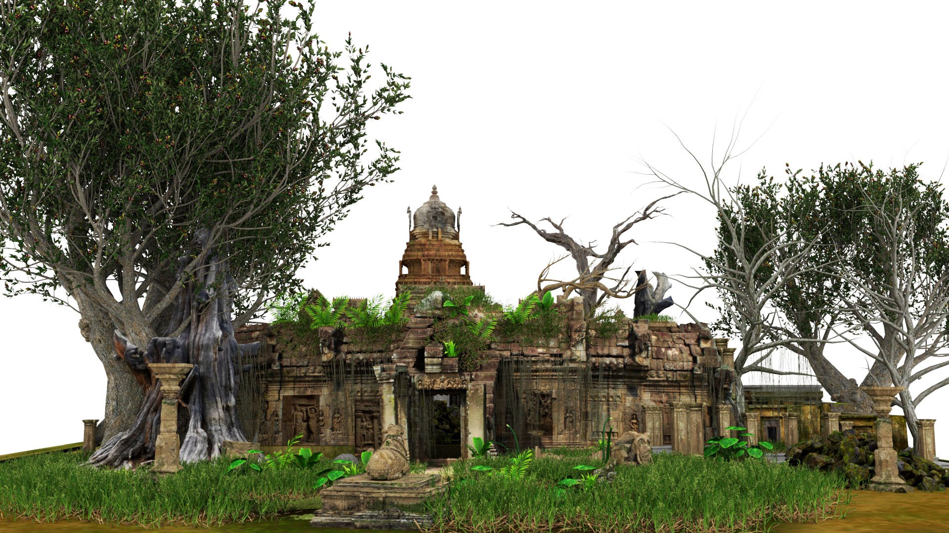 Ancient temples 3d model 3D model - TurboSquid 1921438
