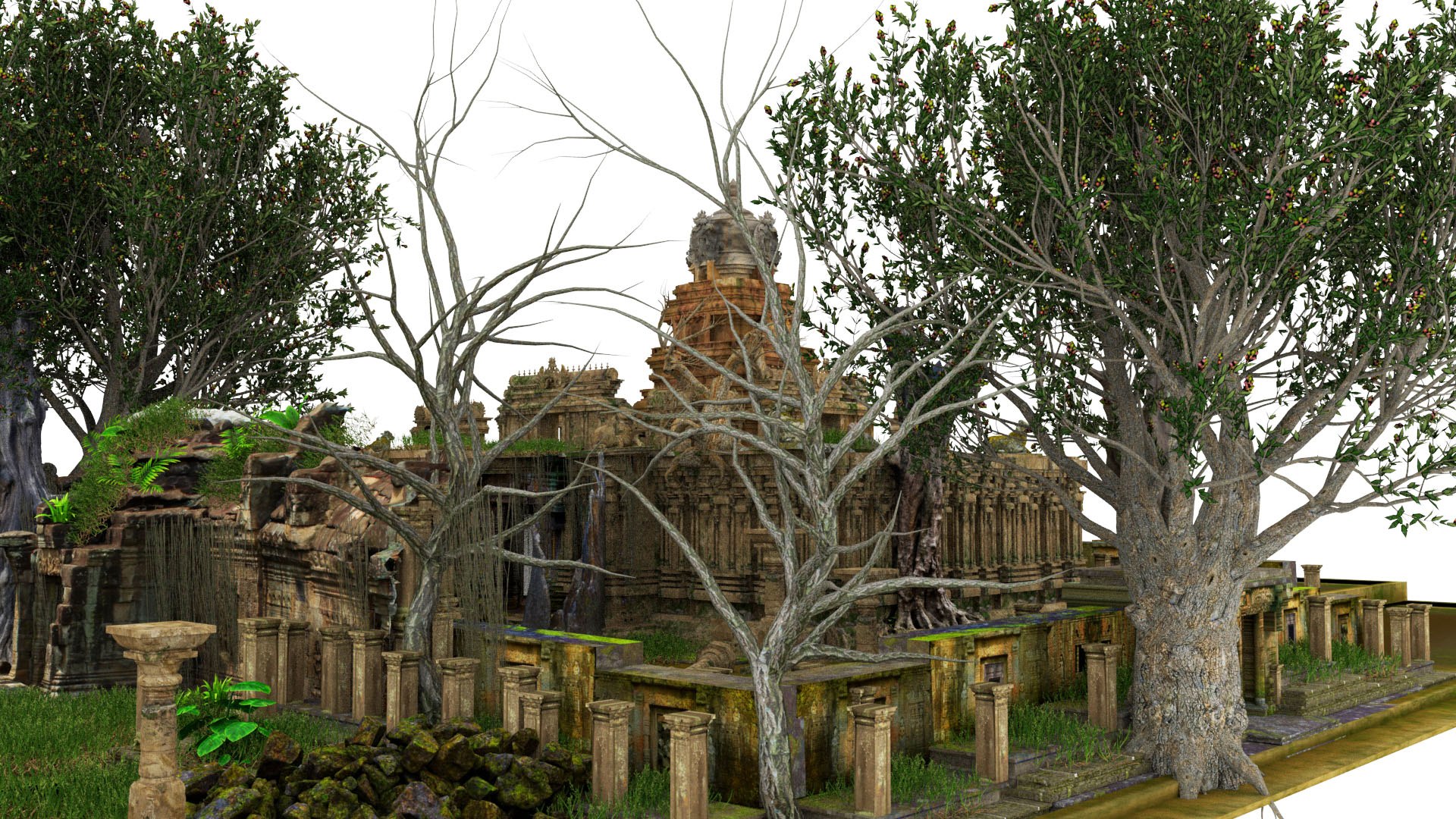 Ancient temples 3d model 3D model - TurboSquid 1921438