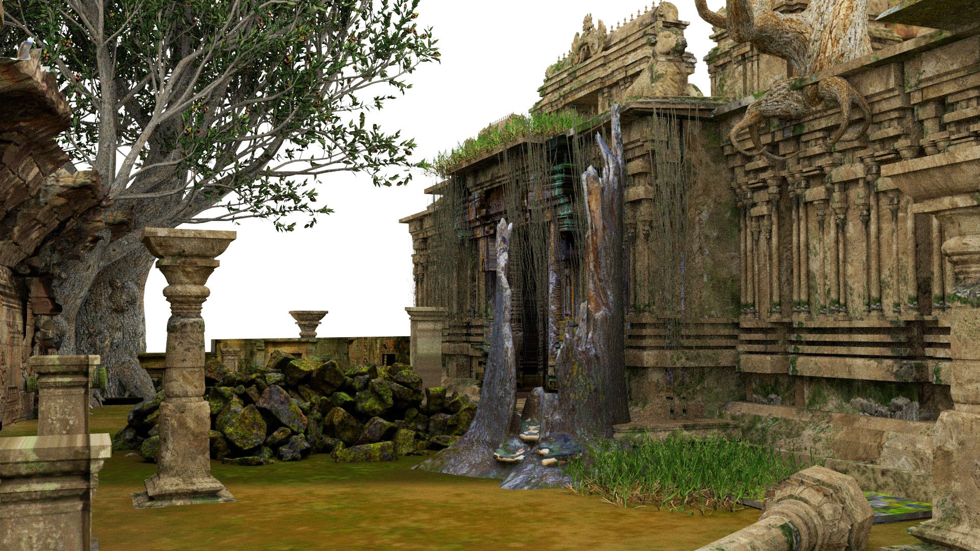 Ancient temples 3d model 3D model - TurboSquid 1921438
