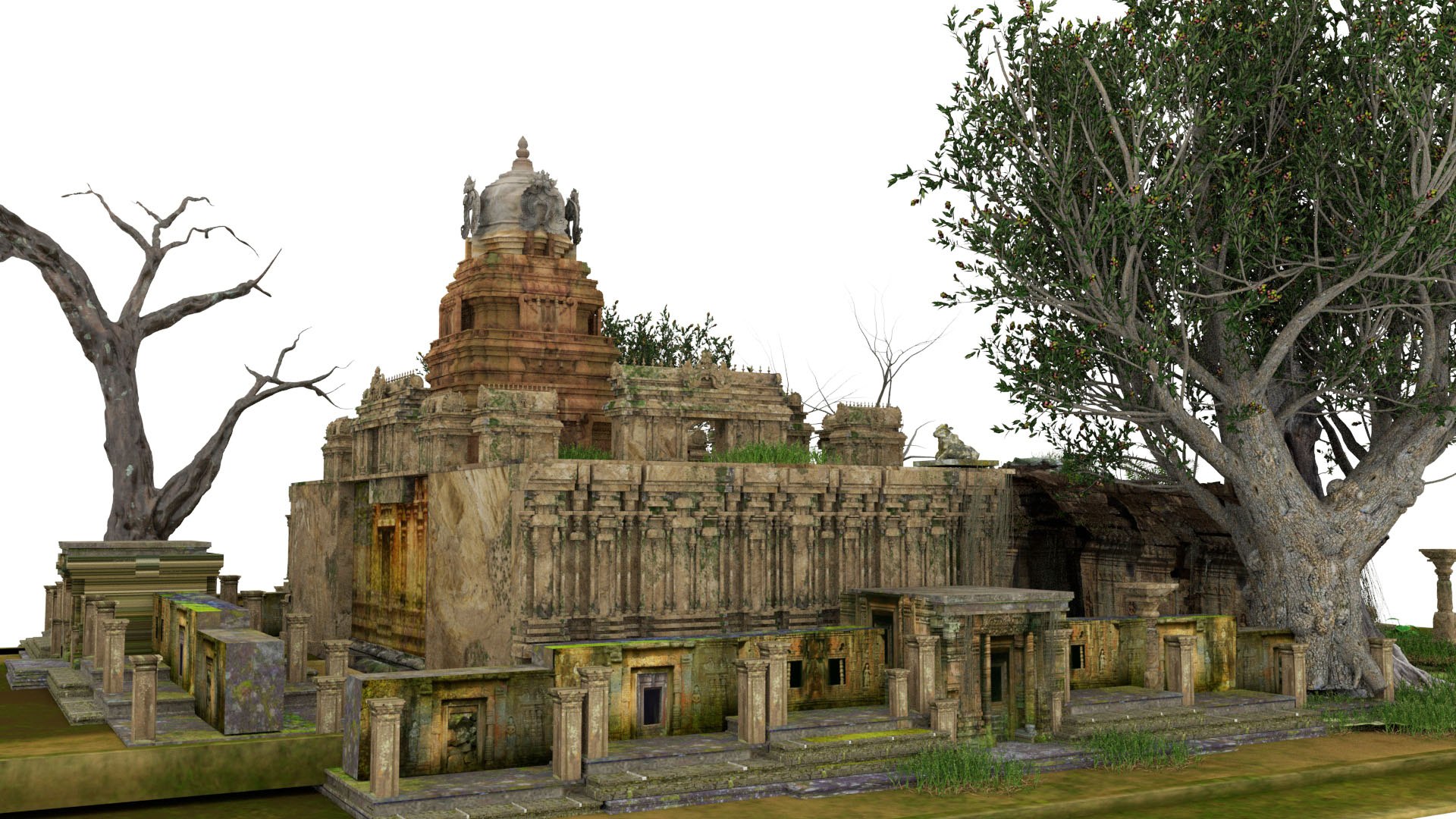 Ancient temples 3d model 3D model - TurboSquid 1921438