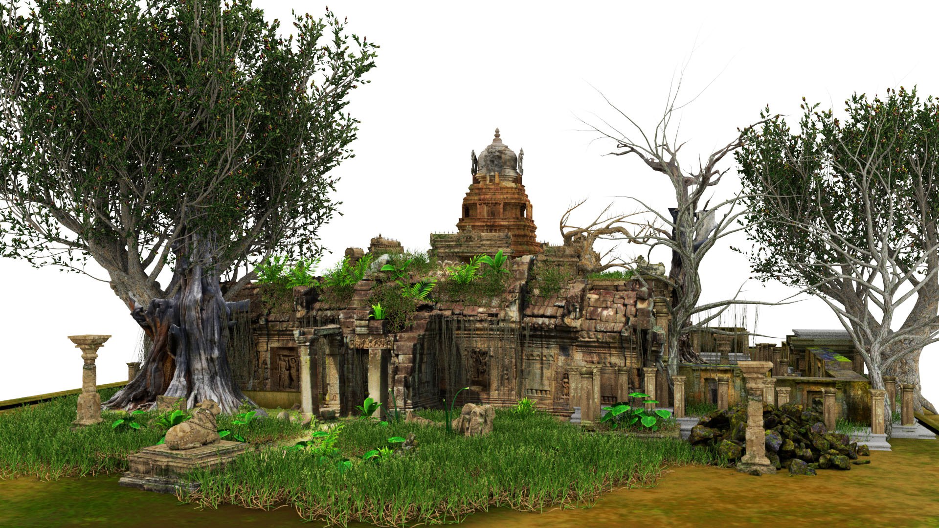 Ancient temples 3d model 3D model - TurboSquid 1921438