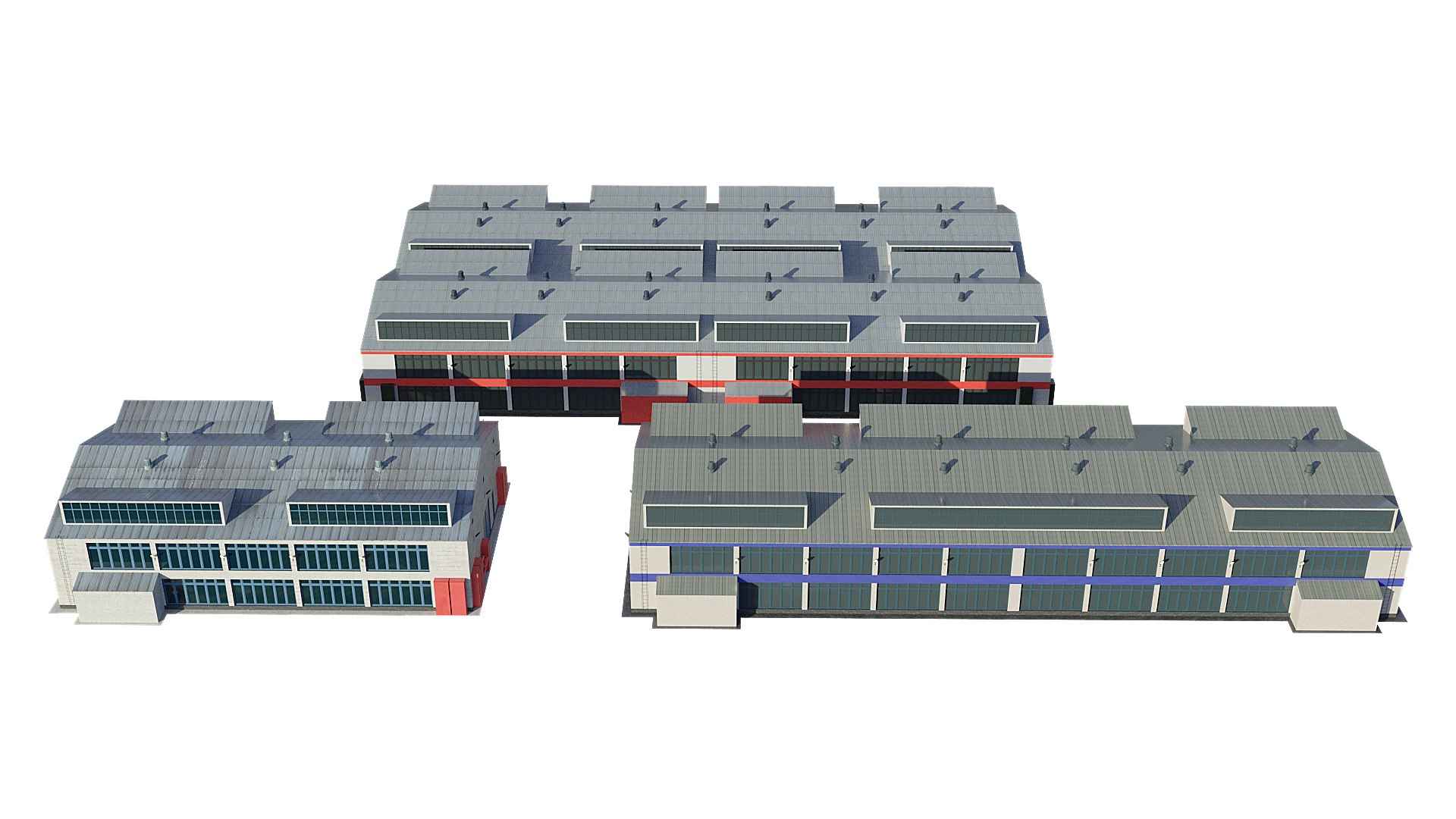 Industrial Buildings model pack 3D model - TurboSquid 1795588