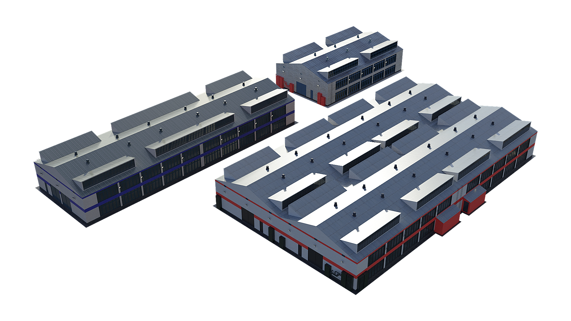 Industrial Buildings model pack 3D model - TurboSquid 1795588